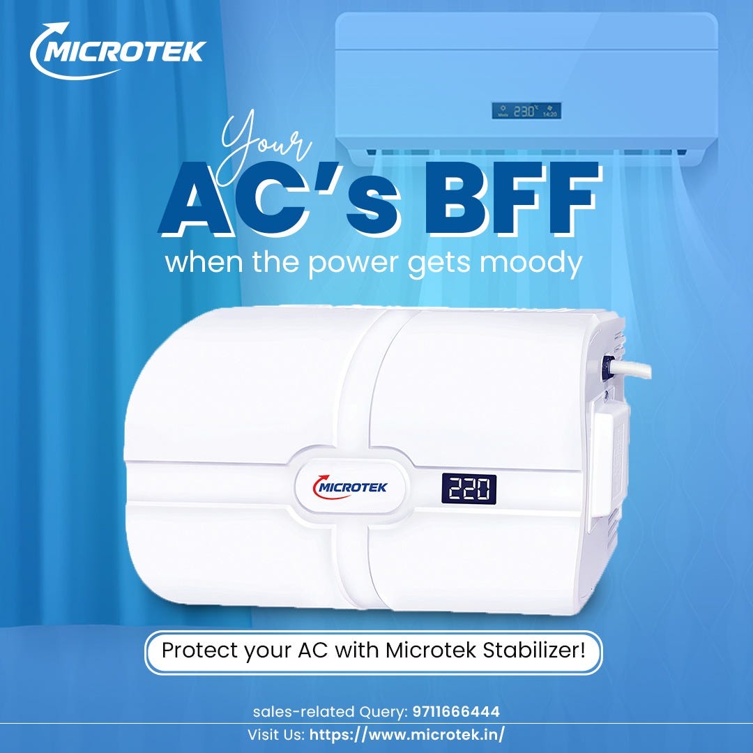 Best Stabilizer For AC 1 Ton — Microtek’s Efficient and Compact ...