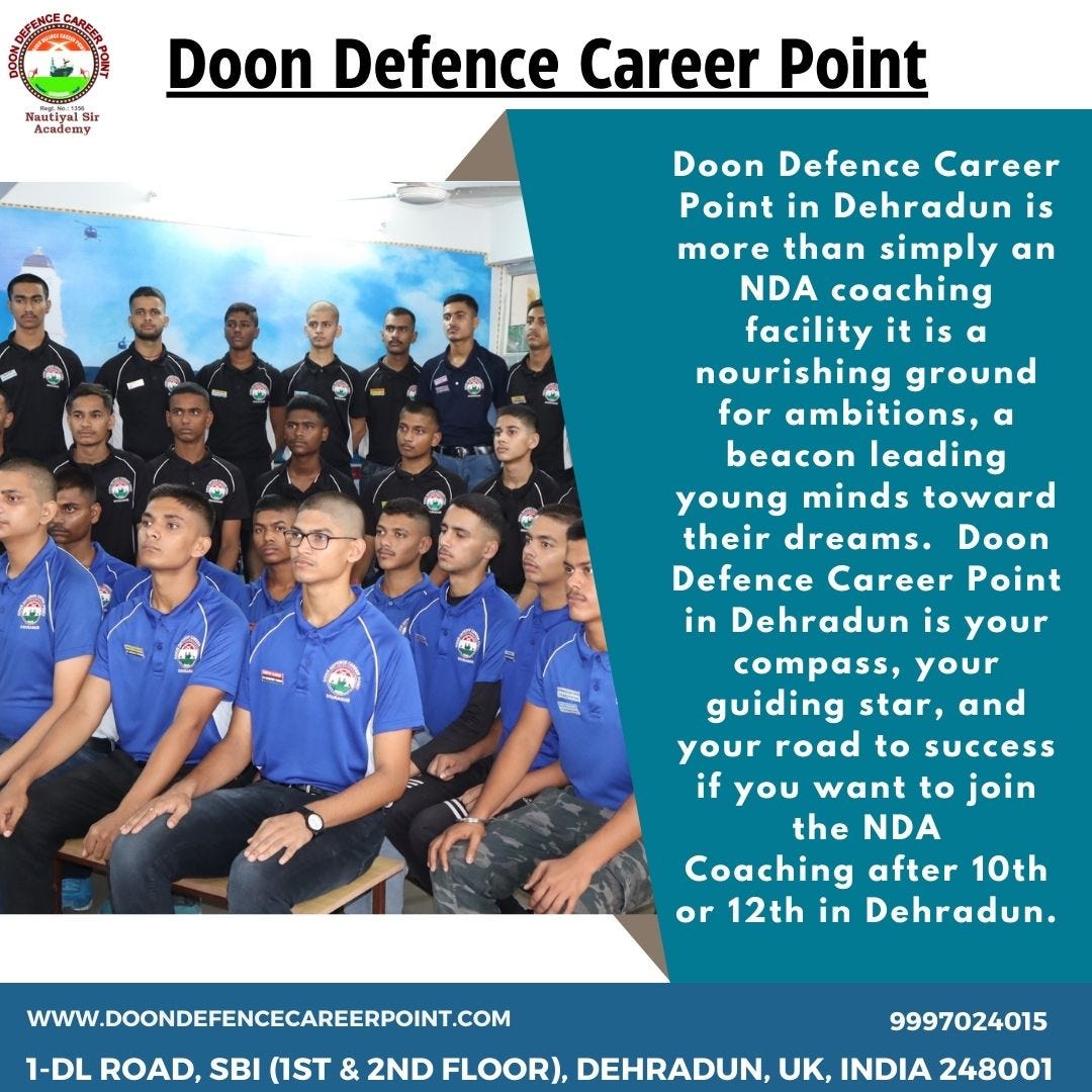 How Doon Defence Career Point Can Help You Pass NDA Exams After 10th ...