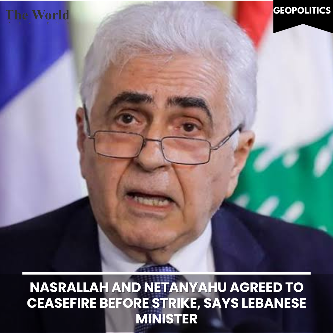 Ceasefire Agreement Revealed Before Nasrallah’s Death, Claims Lebanese ...