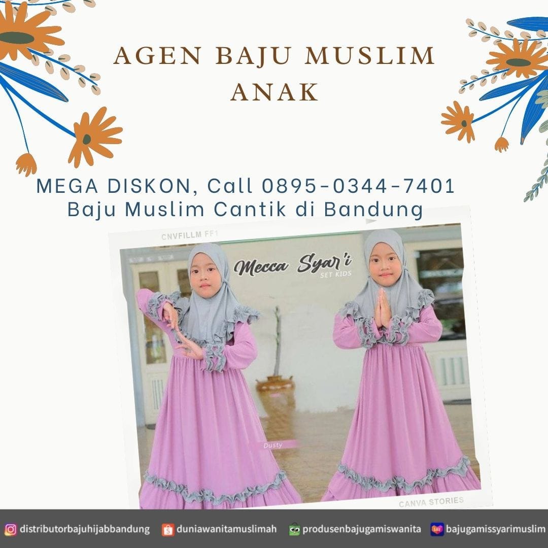 LAGI DISKON, Call 0895–0344–7401 Model Tunik Muslim Anak Bandung ...