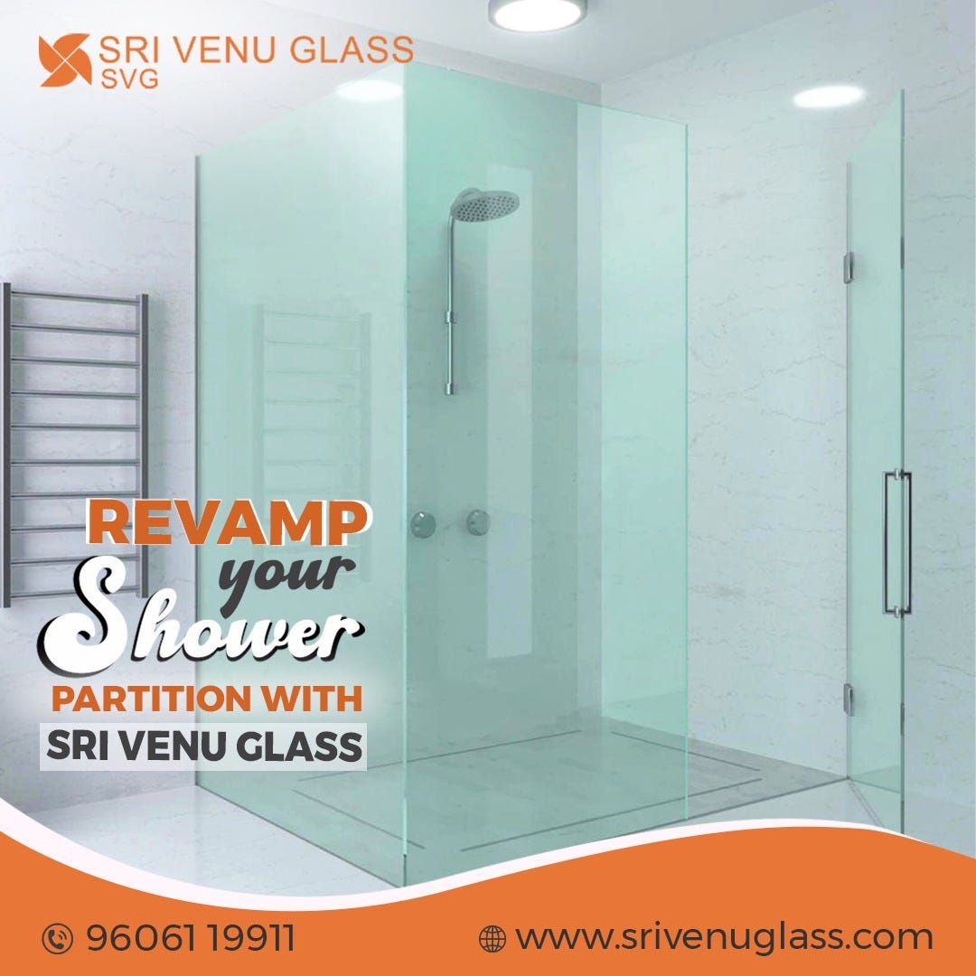 Stylish Bathroom Separator Glass by Sri Venu Glass :Enhance Your Bathroom’s Aesthetics | by ...