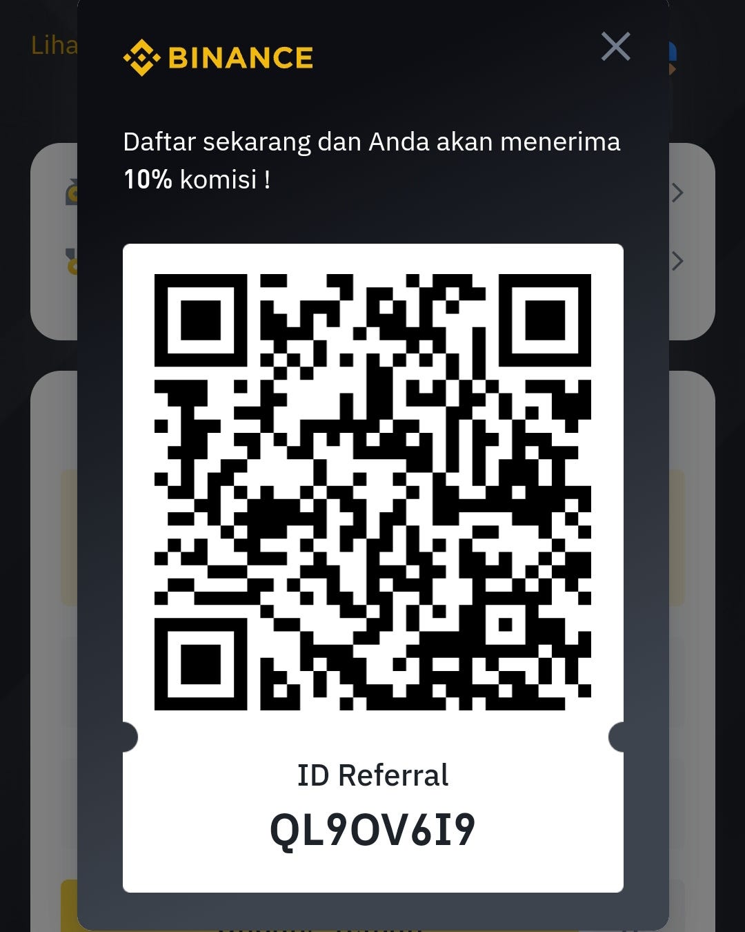 Referral Code Binance: QL9OV6I9. Join the Binance Affiliate Program ...