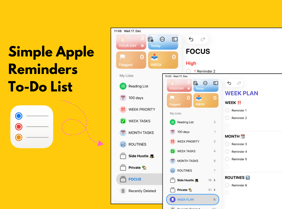 Simple Apple Reminders To-Do List Setup | Mac O’Clock