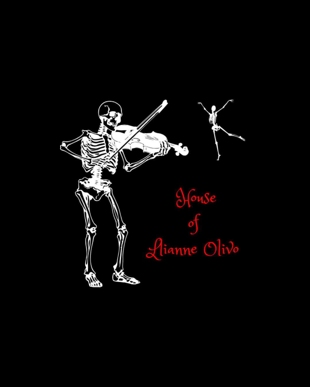 A House of Bones and Bow Strings. The skeleton playing the violin is ...