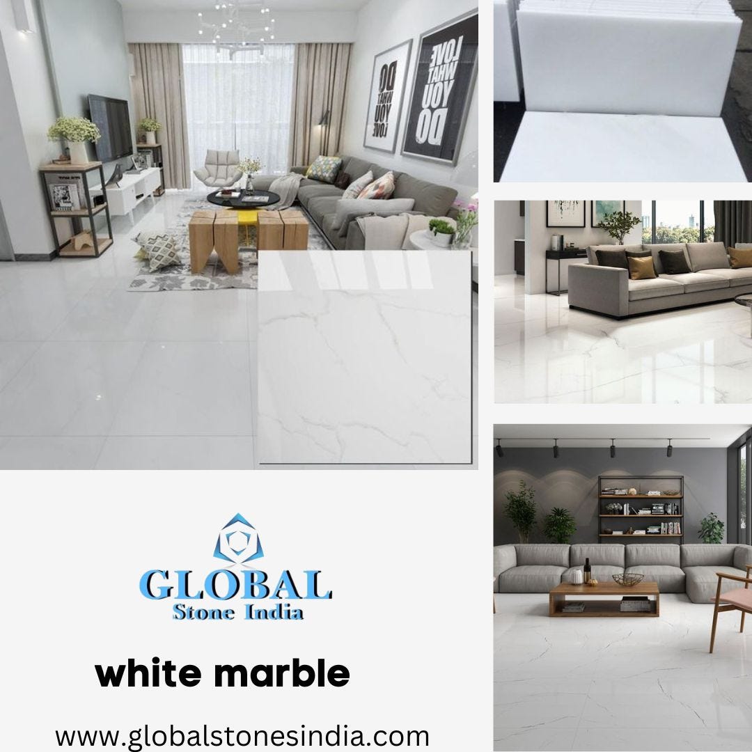 Elevate Your Space with Premium White Marble from Global Stone India in ...