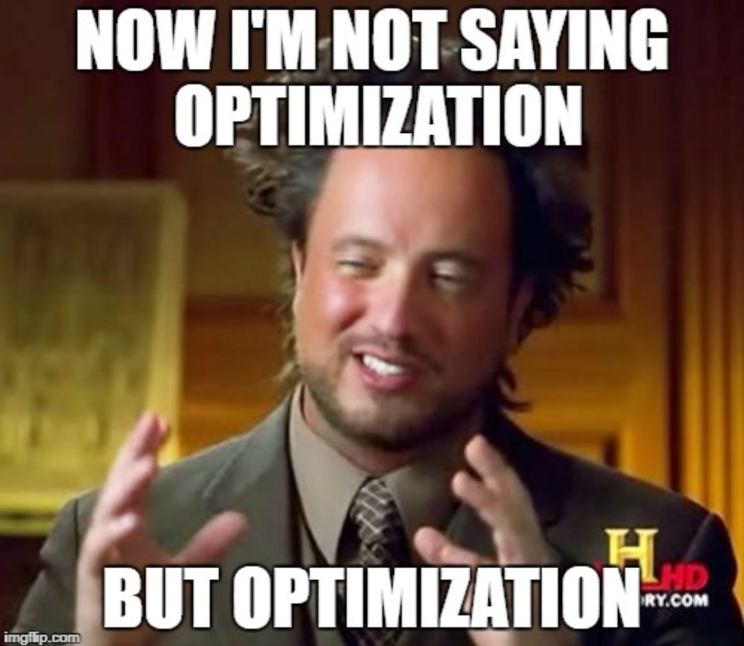 When a file has not been optimized for a long time, optimization might ...