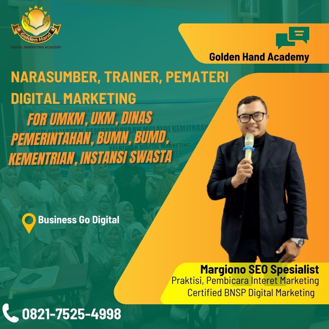 Certified BNSP| Narasumber Digital Marketing Untuk Kementerian, BUMN ...