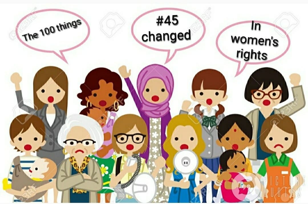 The 100 things #45 changed in women's rights | by Treadmill Treats | Medium