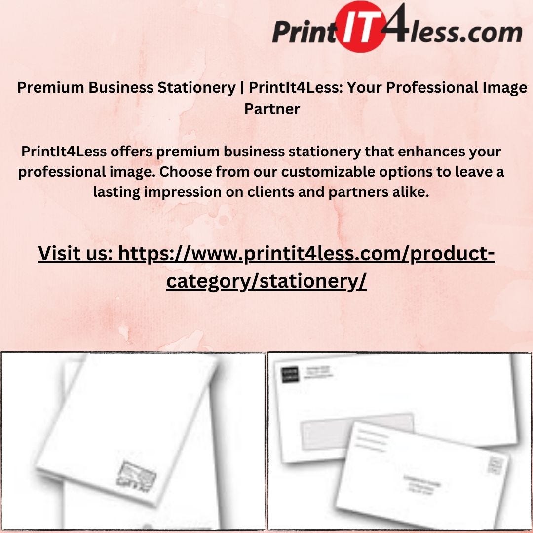 Get Noticed with Custom Business Stationery | PrintIt4Less - Shawn PrintIT4Less - Medium