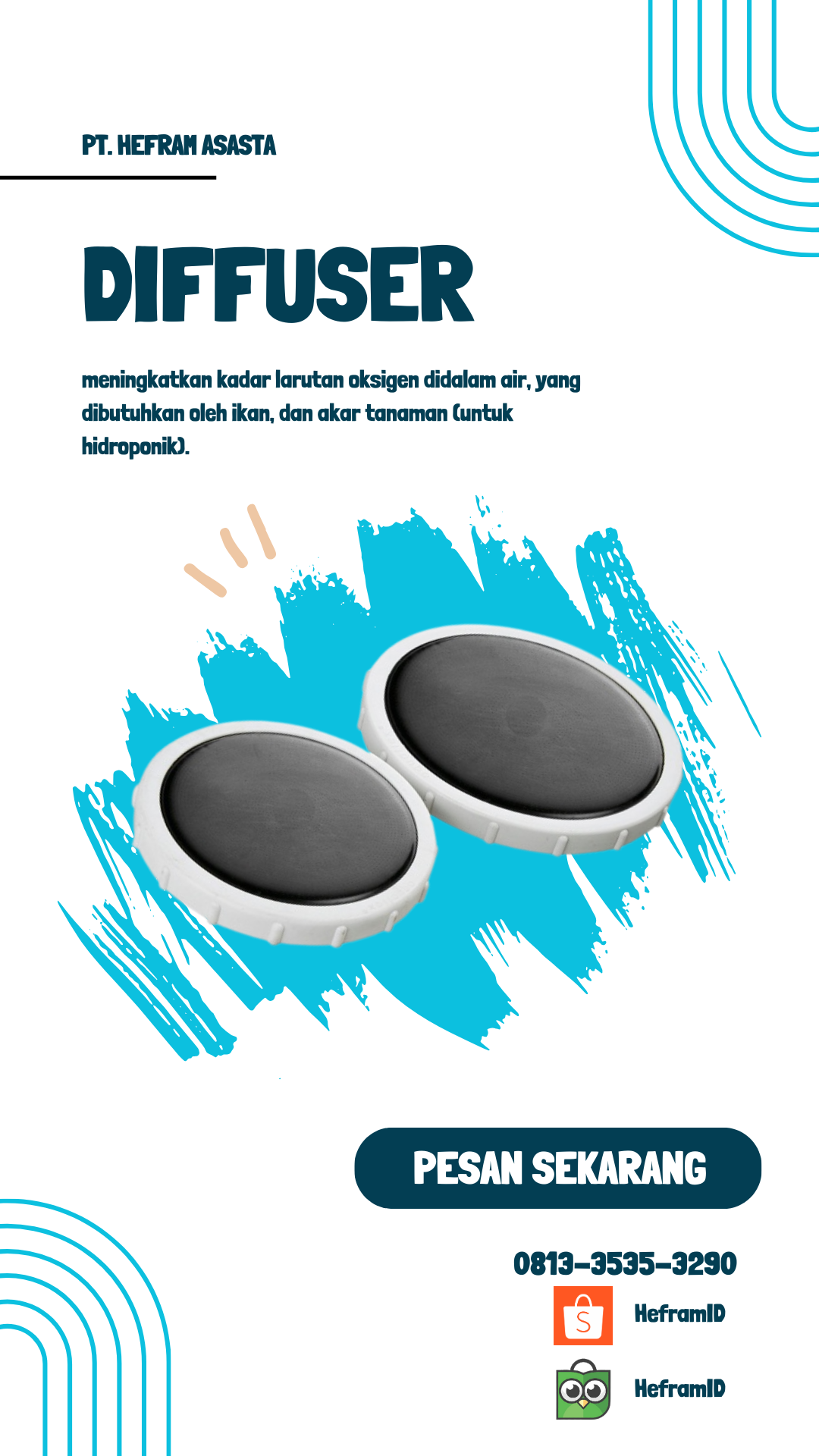 Jual diffuser PT. HEFRAM ASASTA HUB 0813–3535–3290 | by Dhiwa Diffuser | Medium