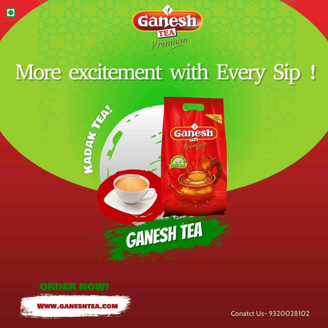 More excitement with Every Sip | Ganesh Tea Premium - Ganesh Tea - Medium