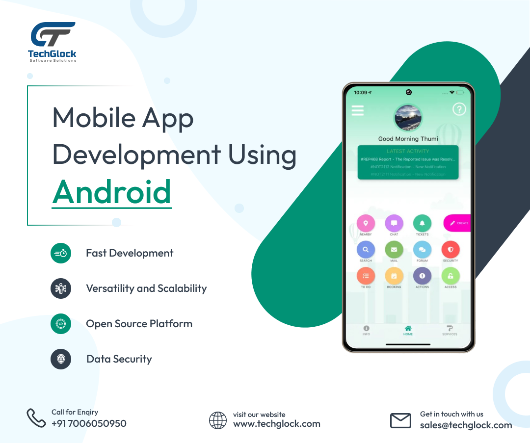 Mobile Mobile App Development Using Android | TechGlock - TechGlock Software Solutions - Medium