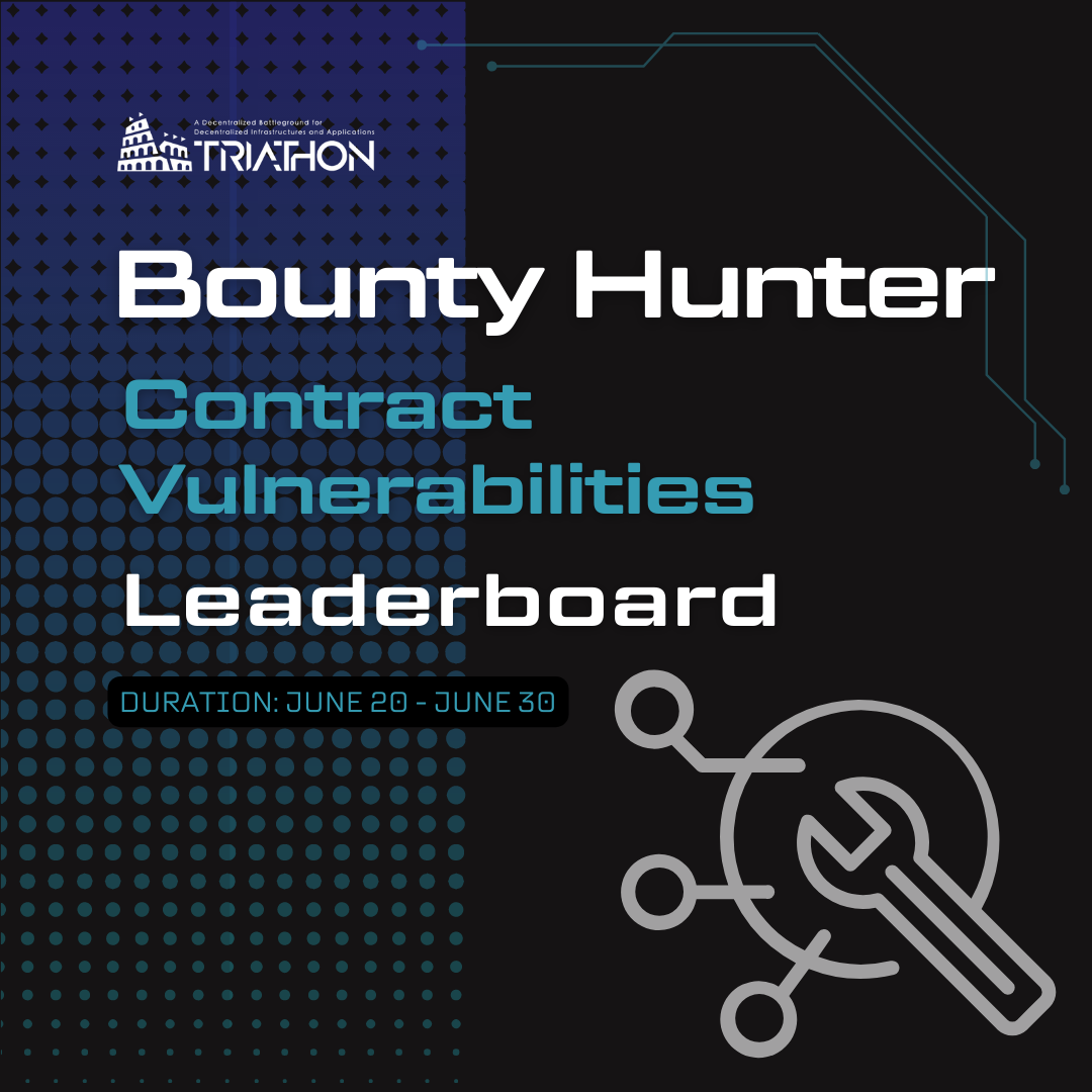 Triathon Bounty Hunter - Contract Vulnerabilities Leaderboard | by TriathonLab | Medium