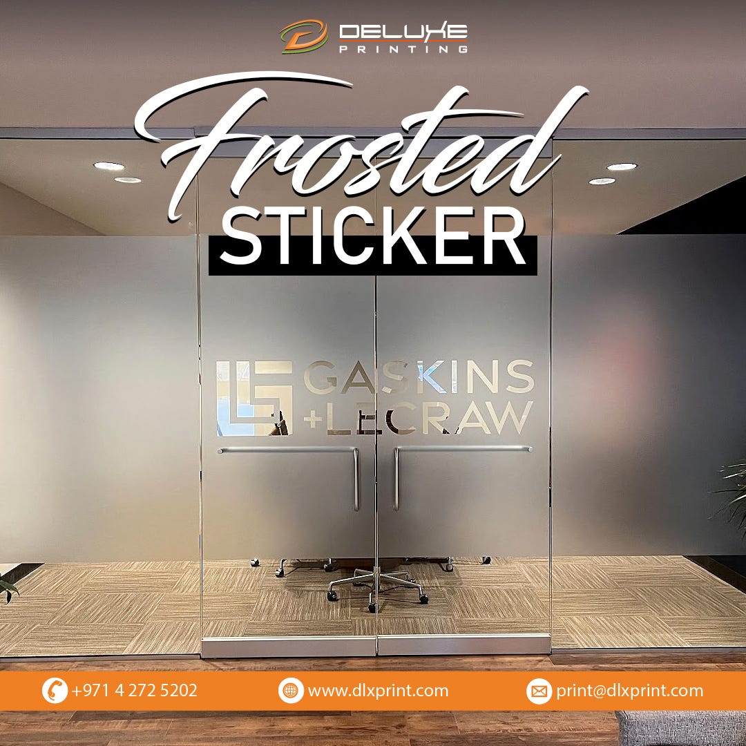 Enhance Privacy and Style with Frosted Glass Stickers | by dlxprint ...