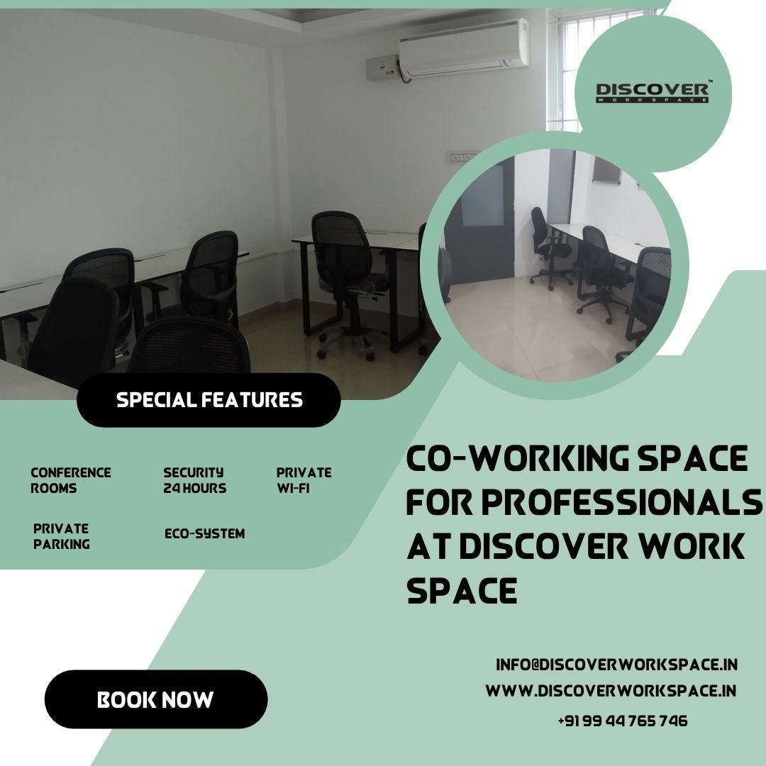 Co-Working Spaces for Professionals at Discover Work Space | by ...
