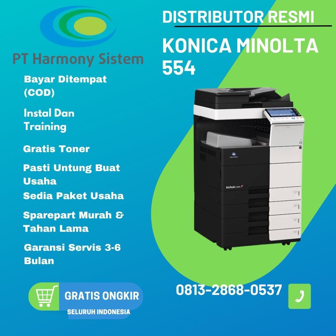 Distributor Resmi Konica Minolta Bizhub 554 Bogor Cileungsi ...