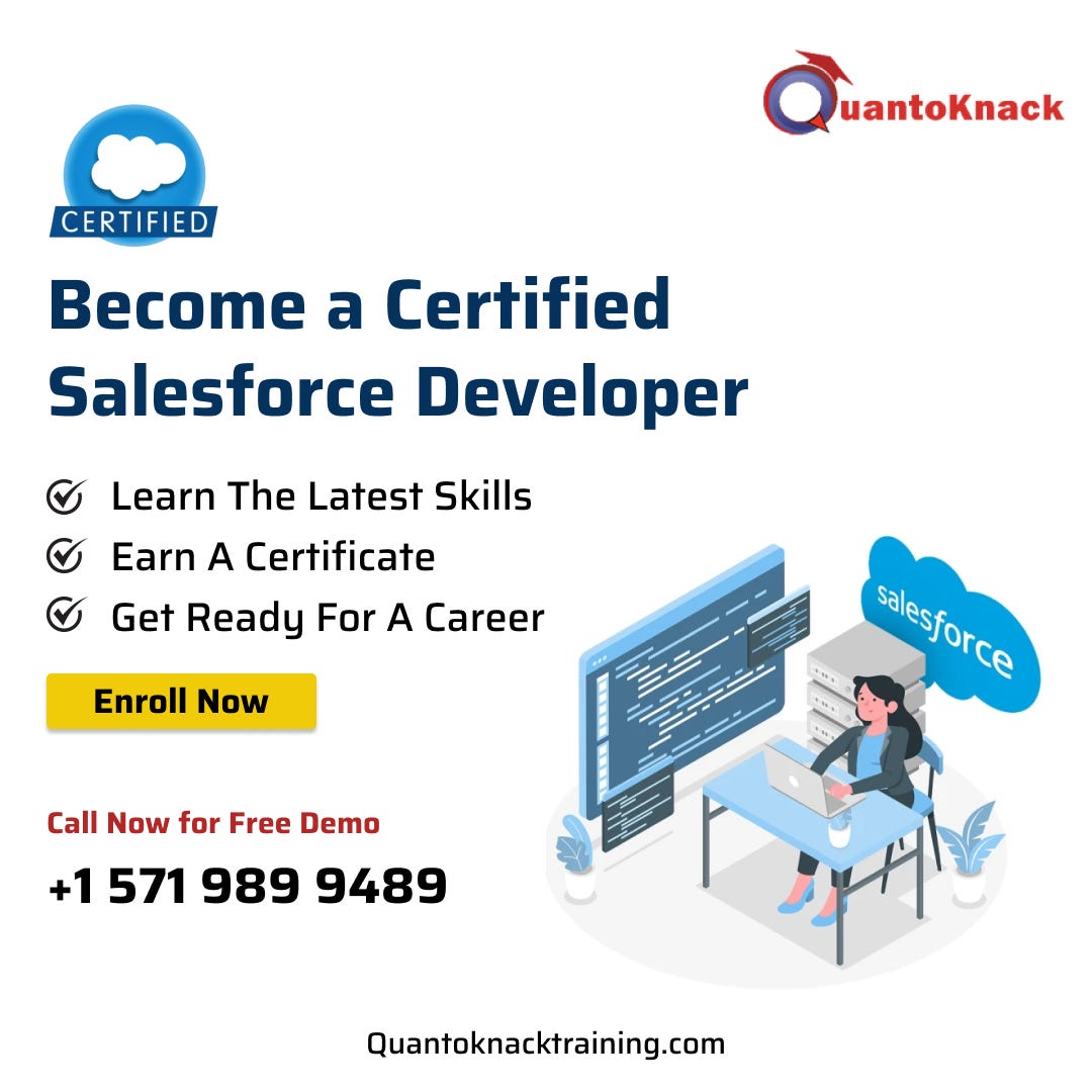 Become a Certified Salesforce Developer - Salesforce Training & Placement - Medium