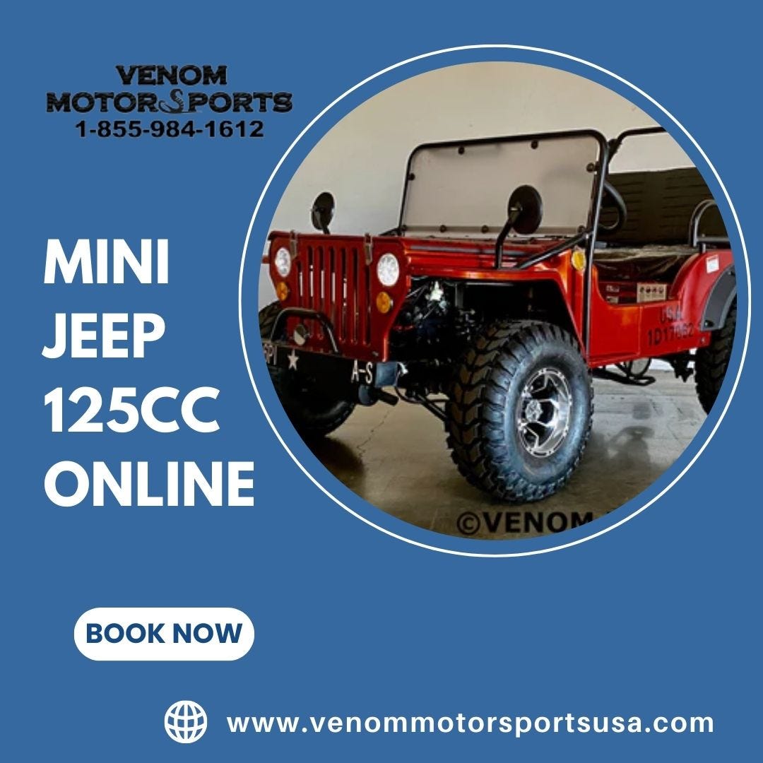 Buy a Mini Jeep 125cc Online | Venom Motorsports - Venommotorsportsusa ...