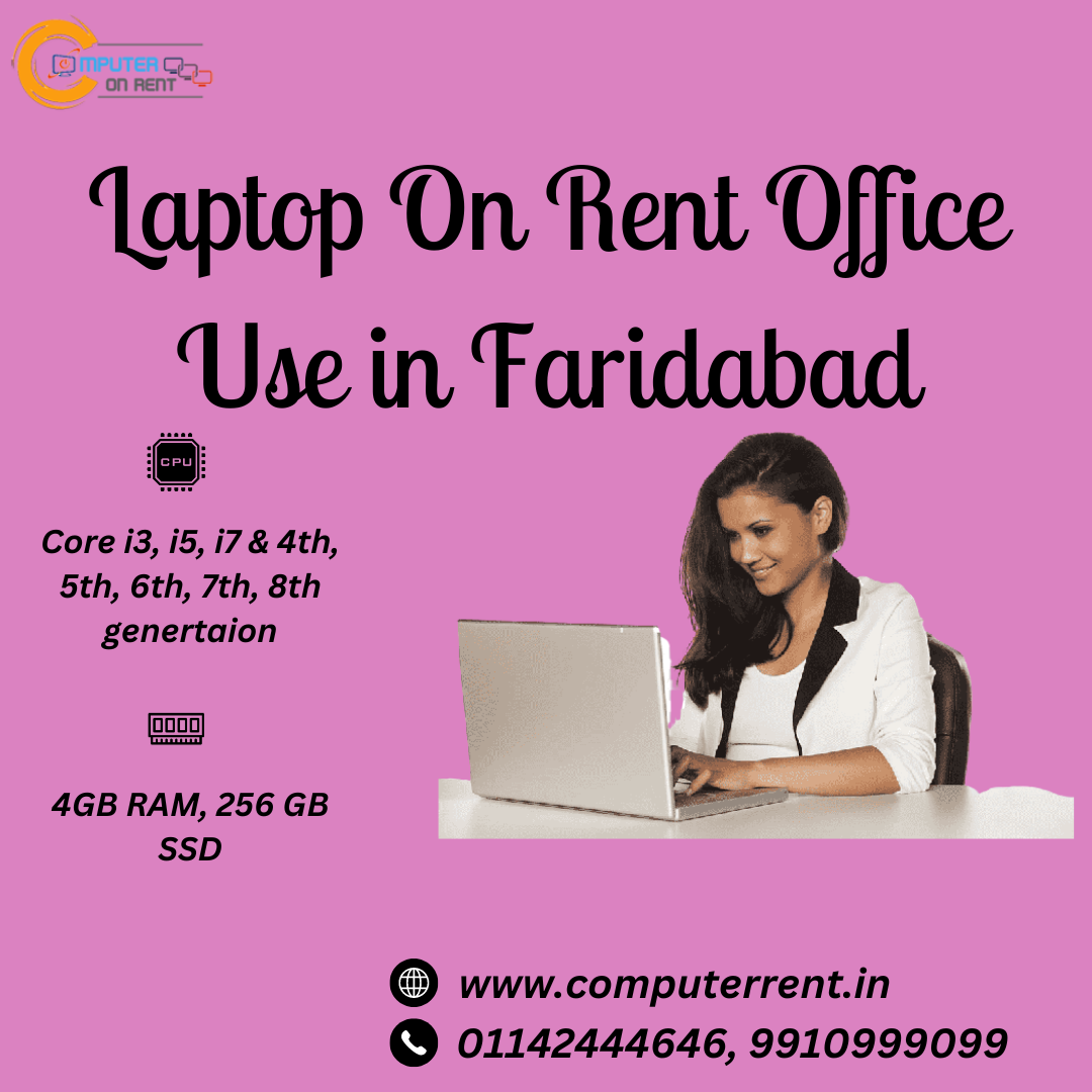 Laptop on rent office use in Faridabad - Computer on rent - Medium