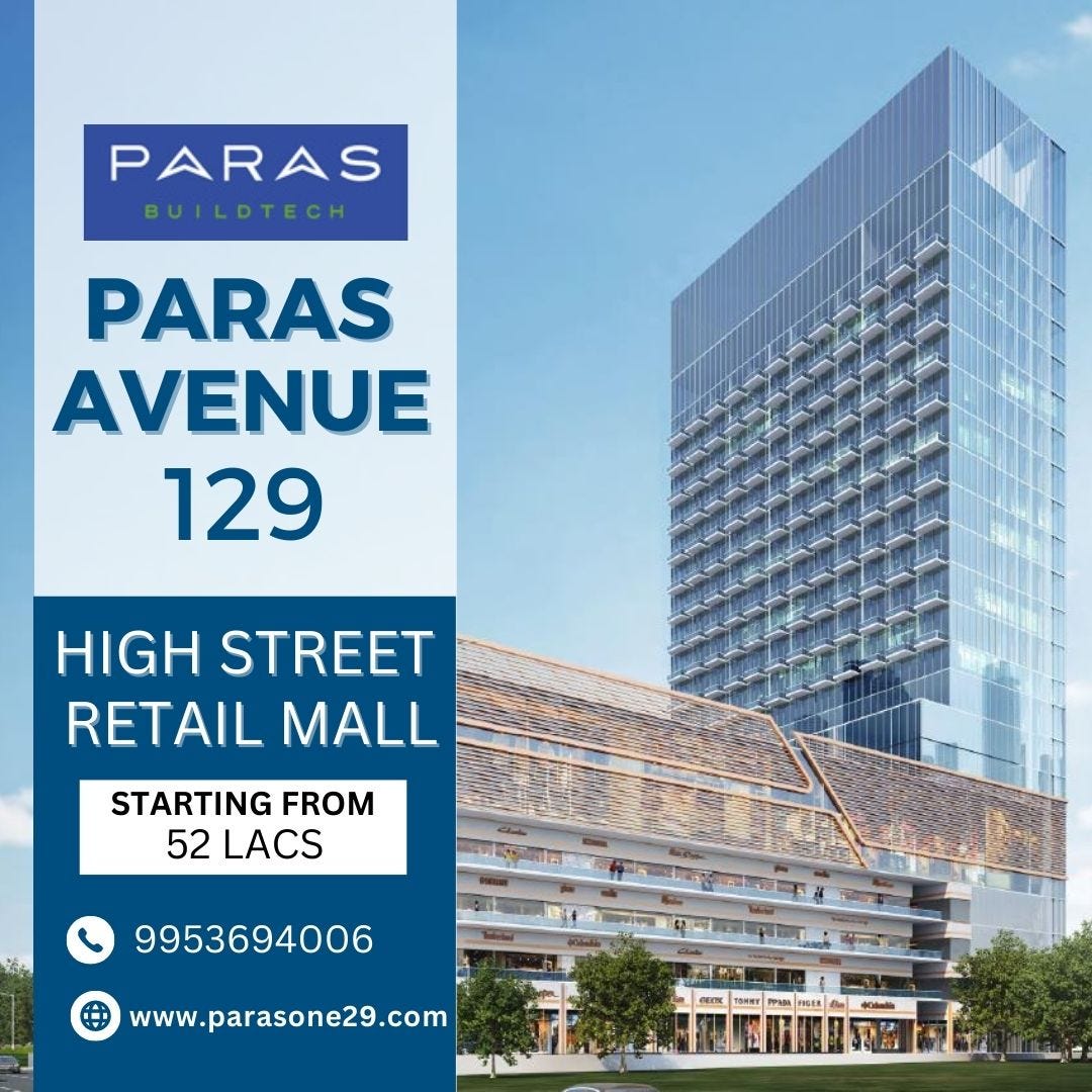 Paras Avenue- Retail Mall at Noida Expressway - Paras Builtech - Medium