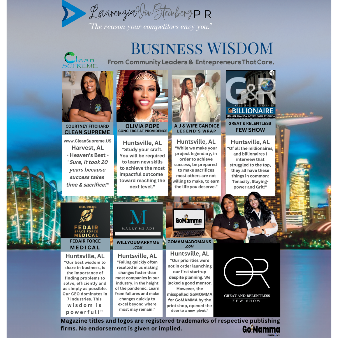 Huntsville, Alabama Brands Seen In Unique Issue of a Top 5 Global ...