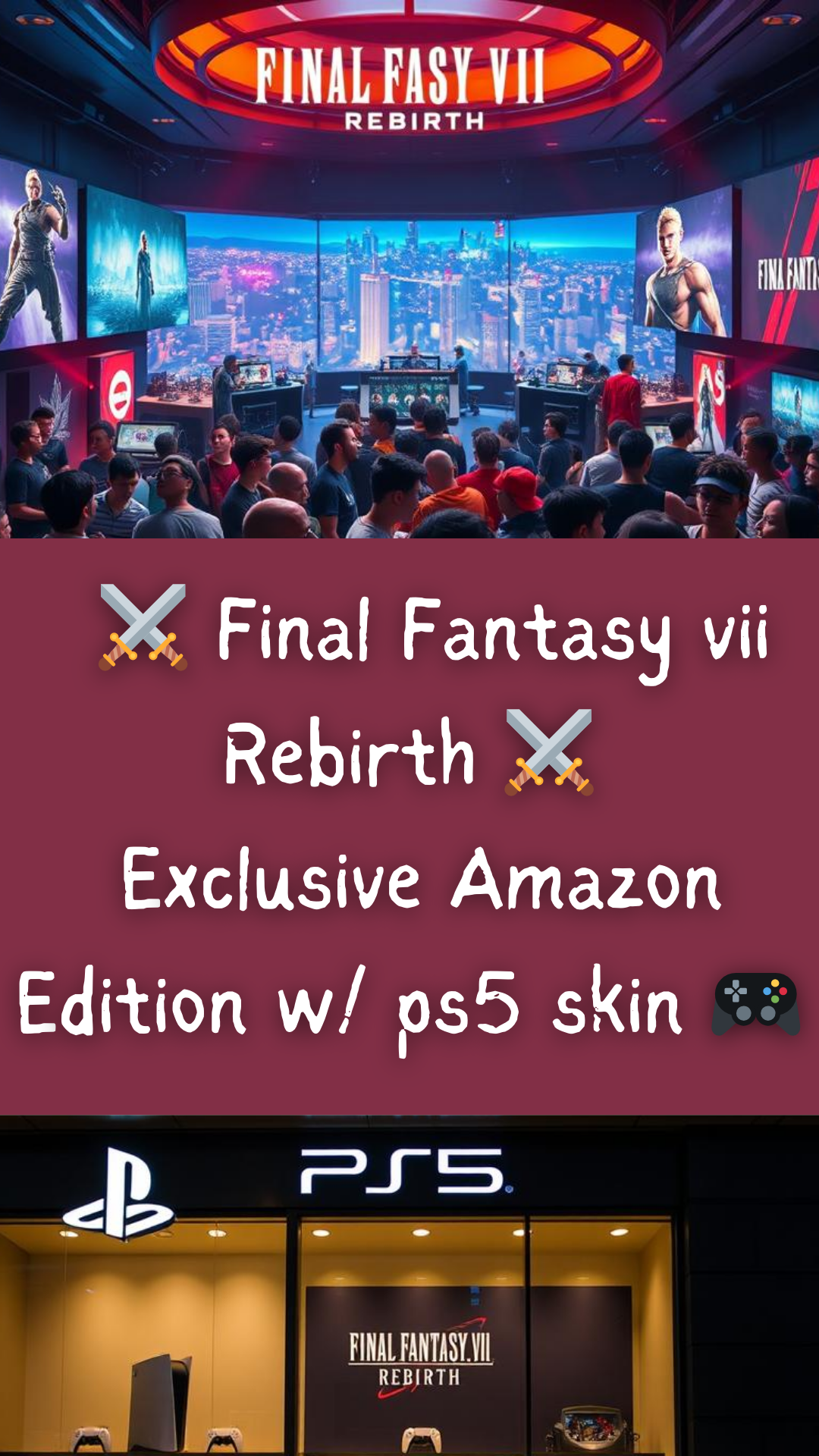 Final Fantasy VII Rebirth — Exclusive Amazon Edition (PS5) | by Tobias ...