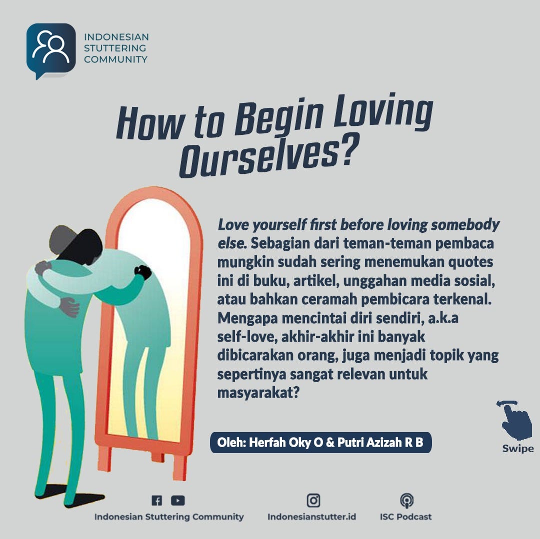How to Begin Loving Ourselves?. Oleh: Herfah Oky Octavia & Putri Azizah ...