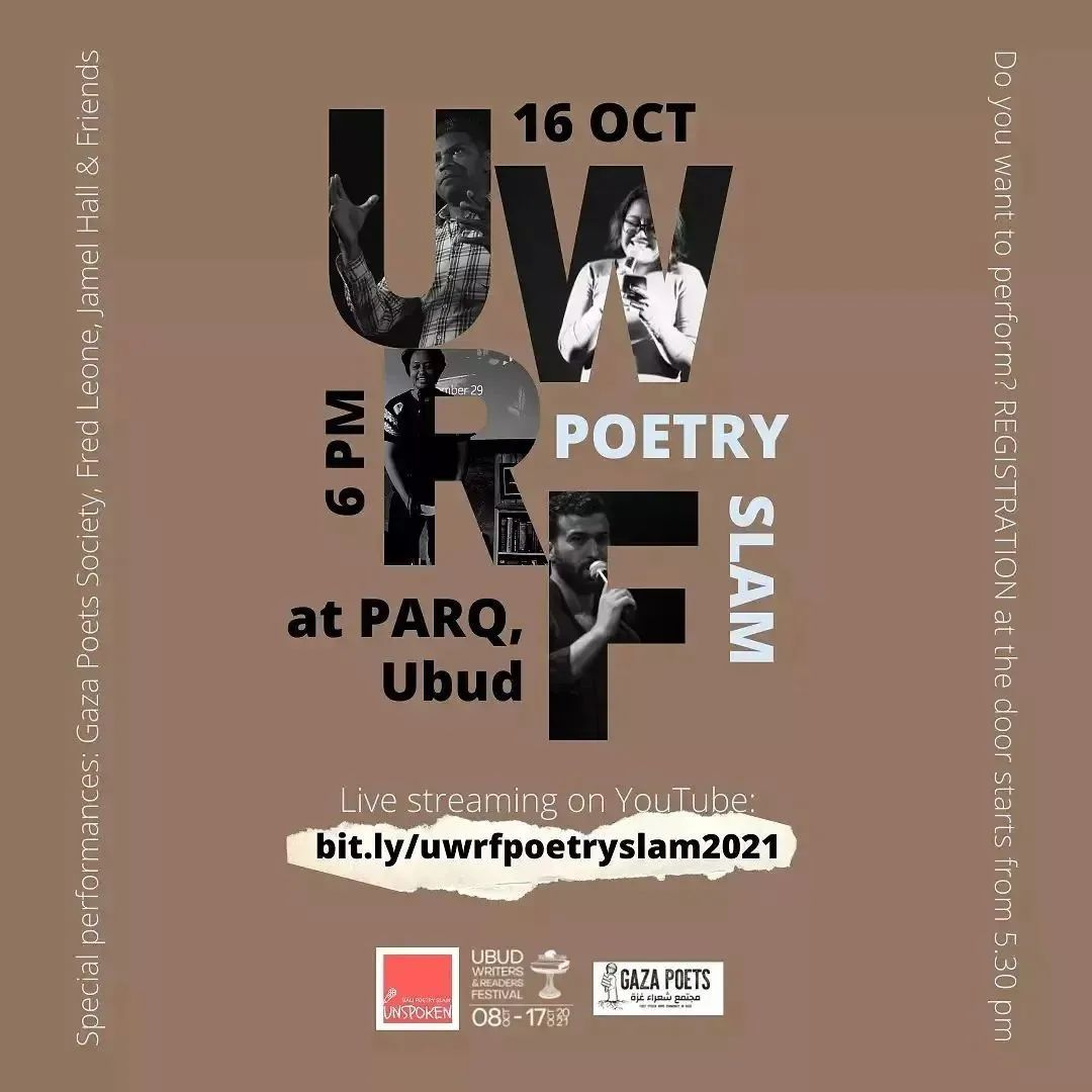 “Live Music & Art UWRF POETRY SLAM — Poetry Reading — PARQ SPACE, Ubud ...