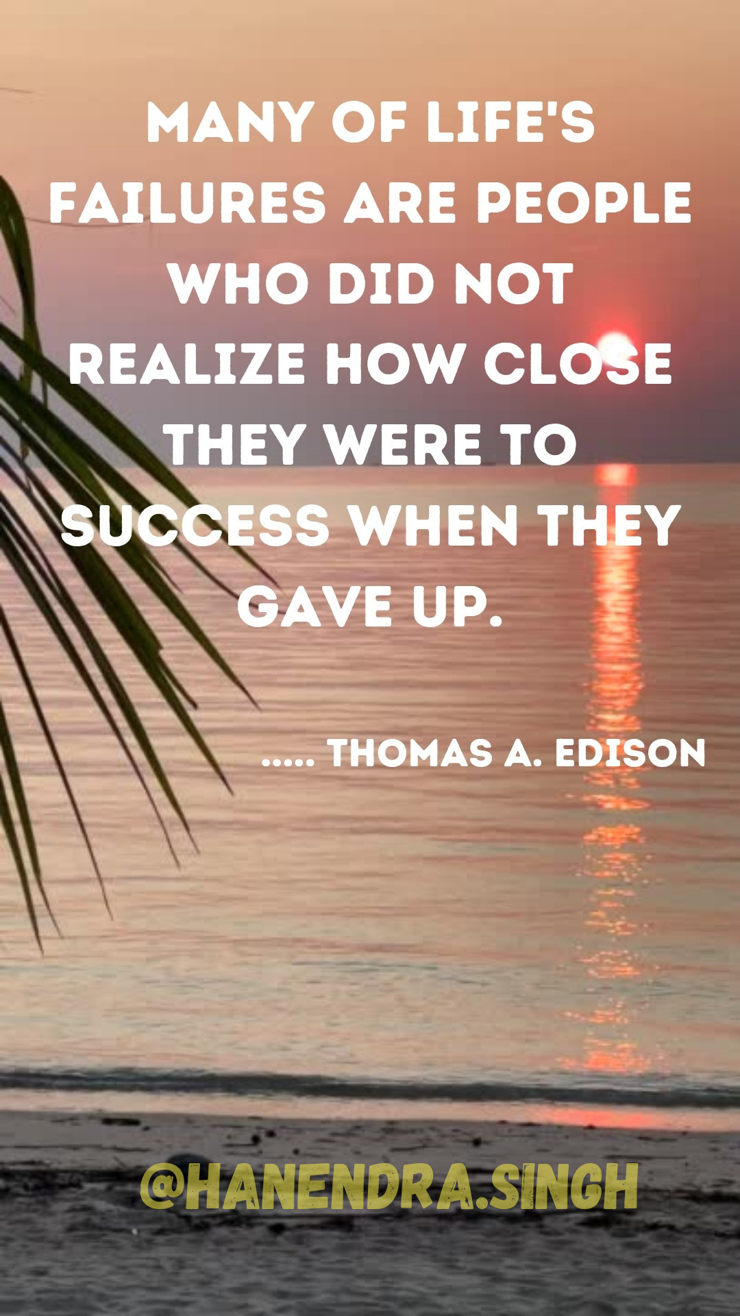 Thomas Edison Quote Success
