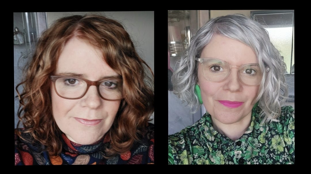 Silver Hair Transition Pt 3: One Year of Silver | by Anna J | Medium