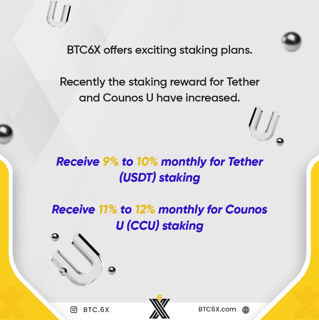 Increased Staking Reward for Tether & Counos U! - PURCOW Exchange - Medium