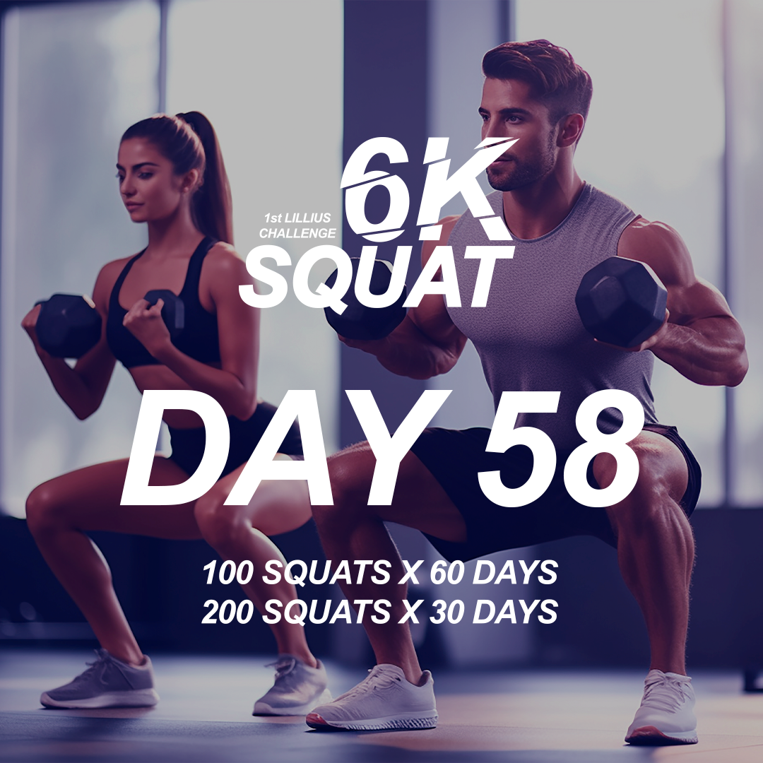 6K CHALLENGE DAY 58 IS HERE🏆. It’s day 58 of the 6K Squat Challenge. | by LILLIUS 릴리어스 | Nov ...