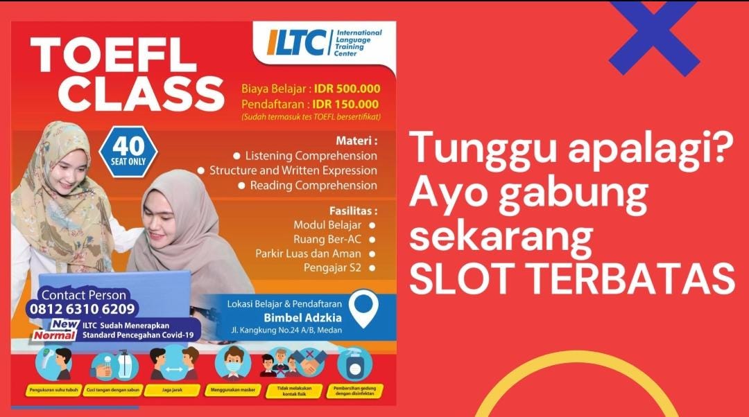 BIMBEL TOEFL ILTC UNGGULAN YANG MAMPU MELULUSKAN 3000 LEBIH SISWA, Call ...