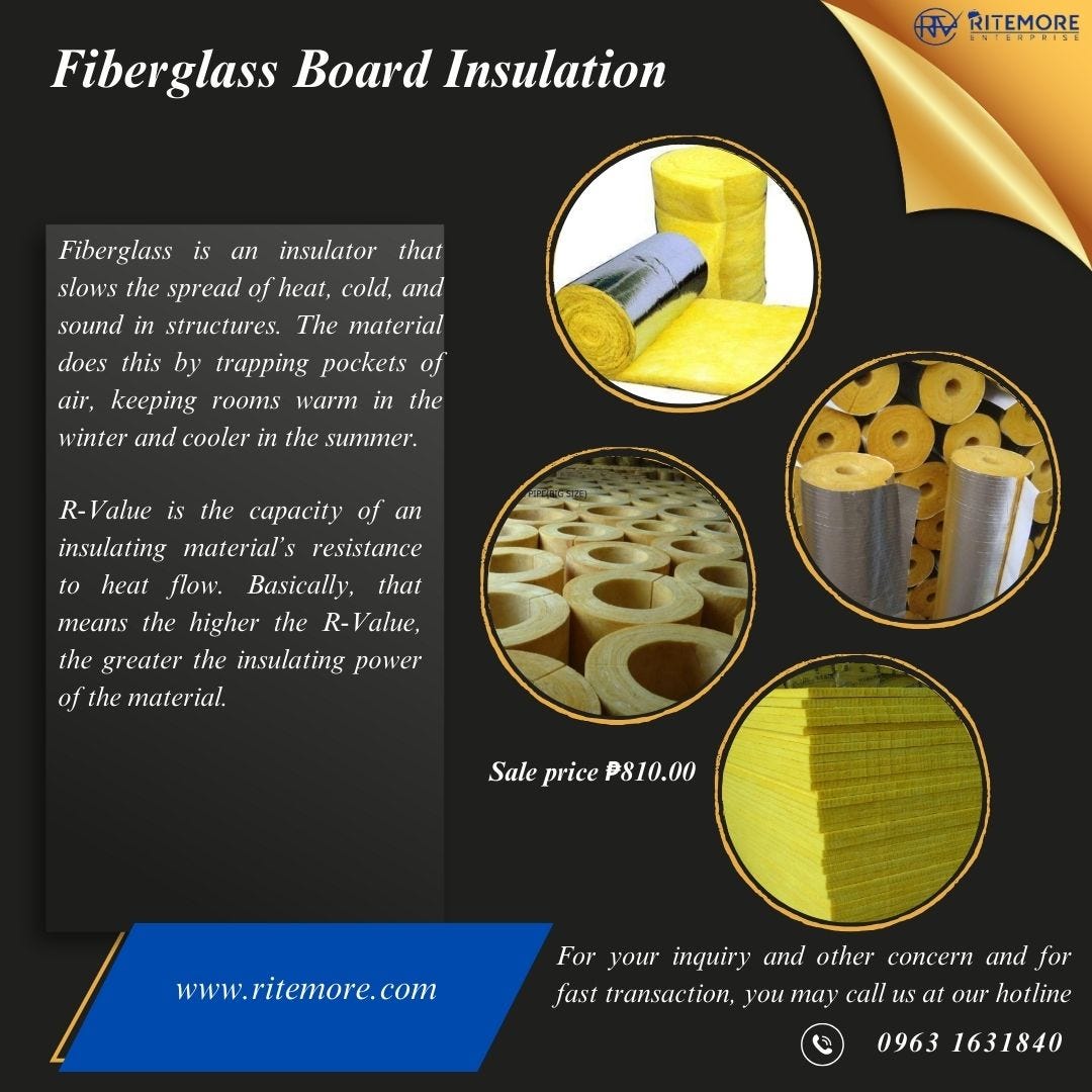 Fiberglass Board Insulation - Ritemore - Medium