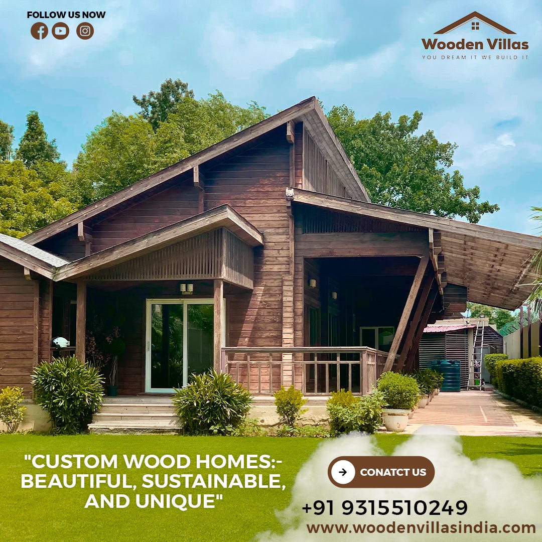 Create Your Dream Home with Wooden Villas India: Custom Wood Home ...
