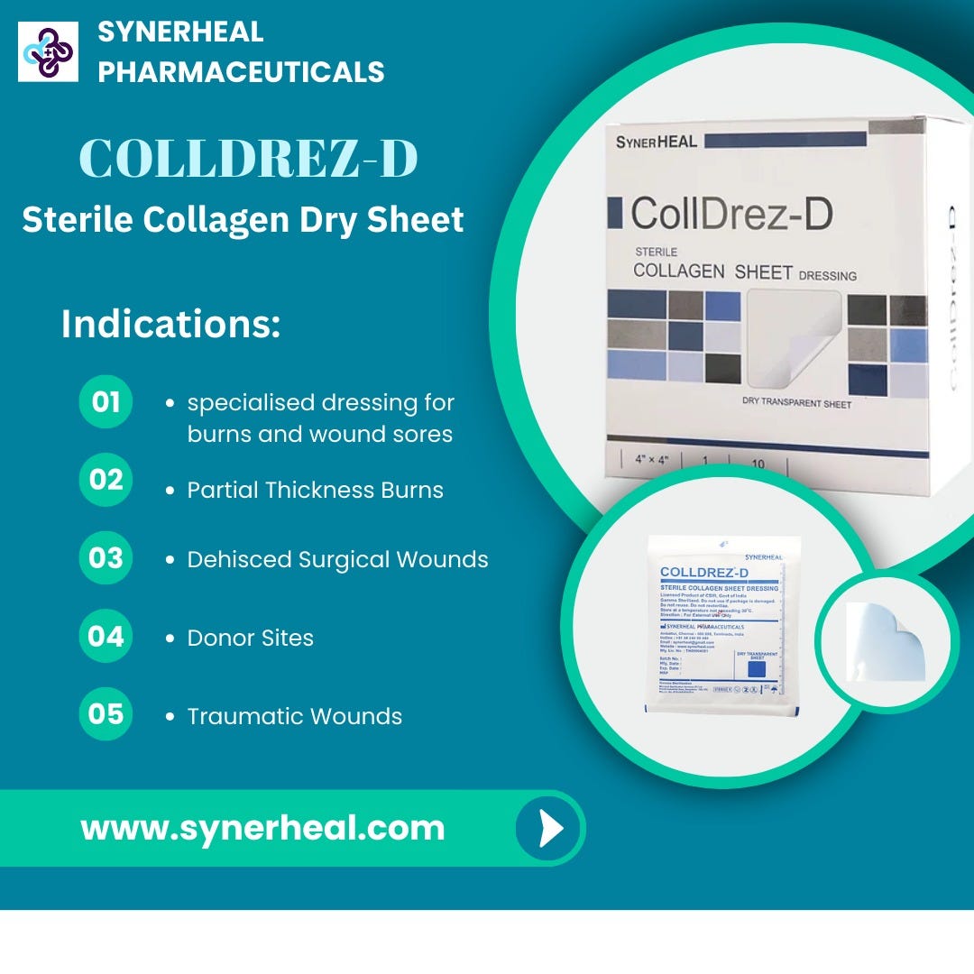 COLLDREZ D (Dry Collagen Sheets)| Epidermal Formation | Synerheal ...