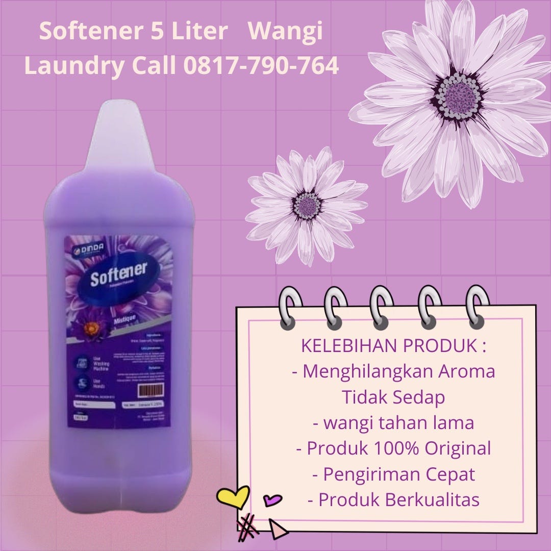 Softener 5 Liter Wangi Laundry Call 0817–790–764 - Yolanda Laundry - Medium