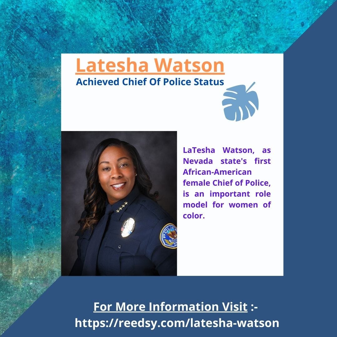 Latesha Watson — Achieved Chief Of Police Status - Latesha Watson - Medium