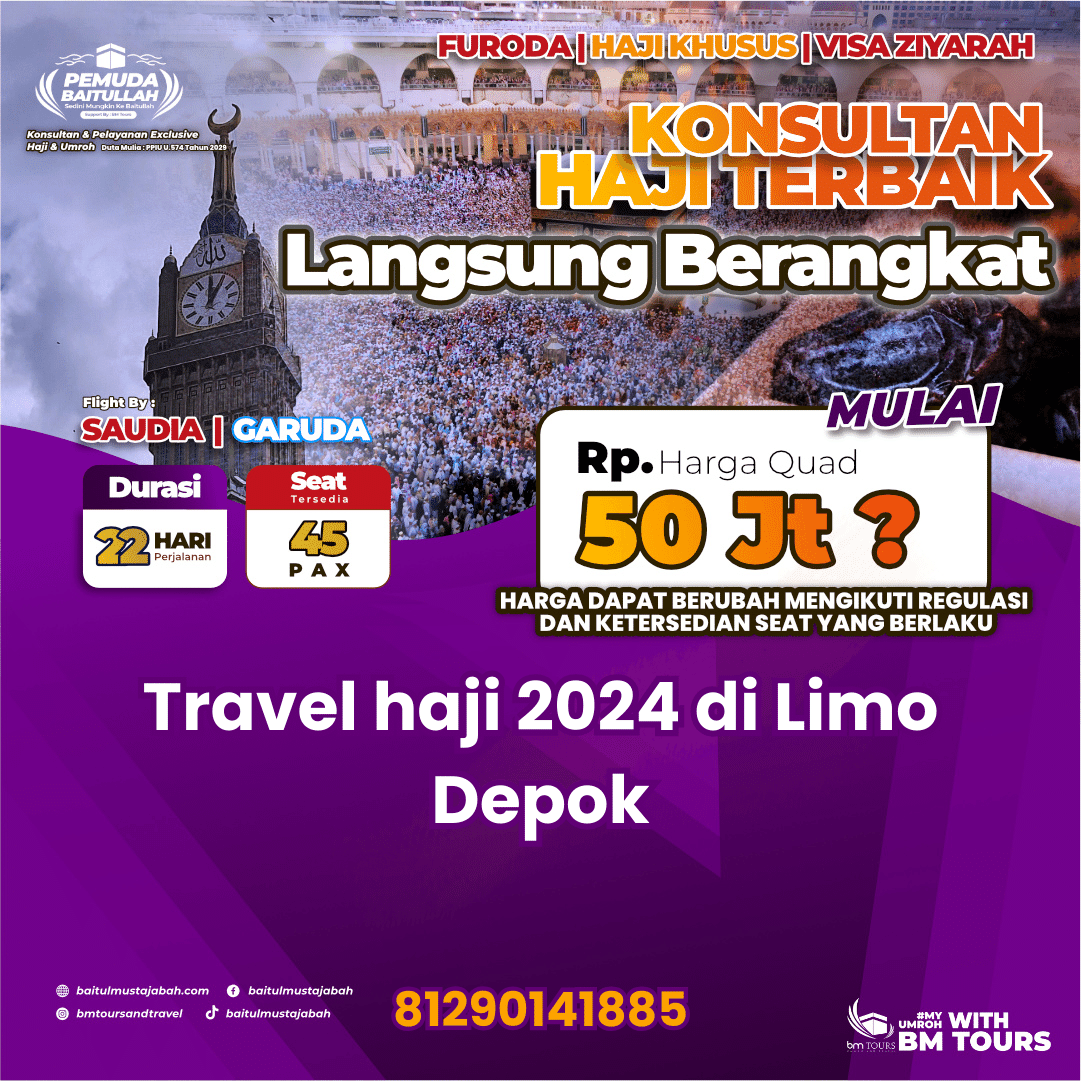 0812–9014–1885 (TANPA ANTRI), Travel haji 2024 di Limo Depok | by ...