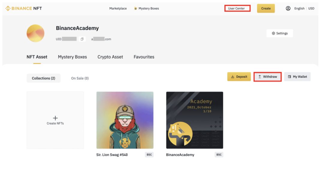 How to Withdraw NFT from Binance. Binance Marketplace FAQ | by NFKings ...