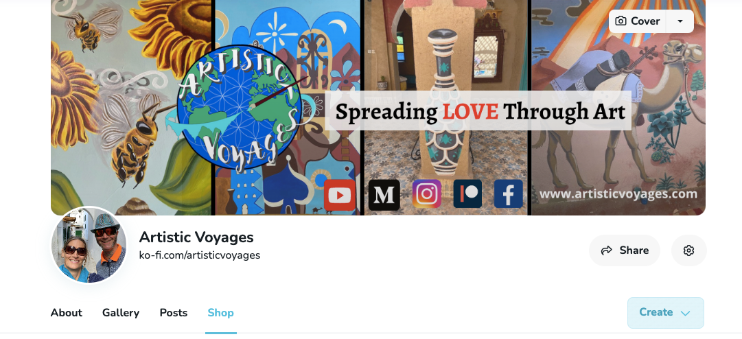 Setting Up a Ko-fi Shop Using RedBubble To Make Products | by Jillian Amatt - Artistic Voyages ...