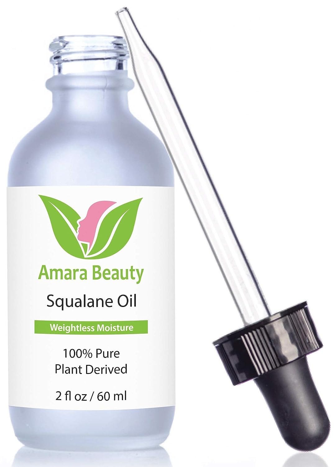 Amara Beauty Squalane Oil Moisturizer with 100% Pure Plant Derived ...