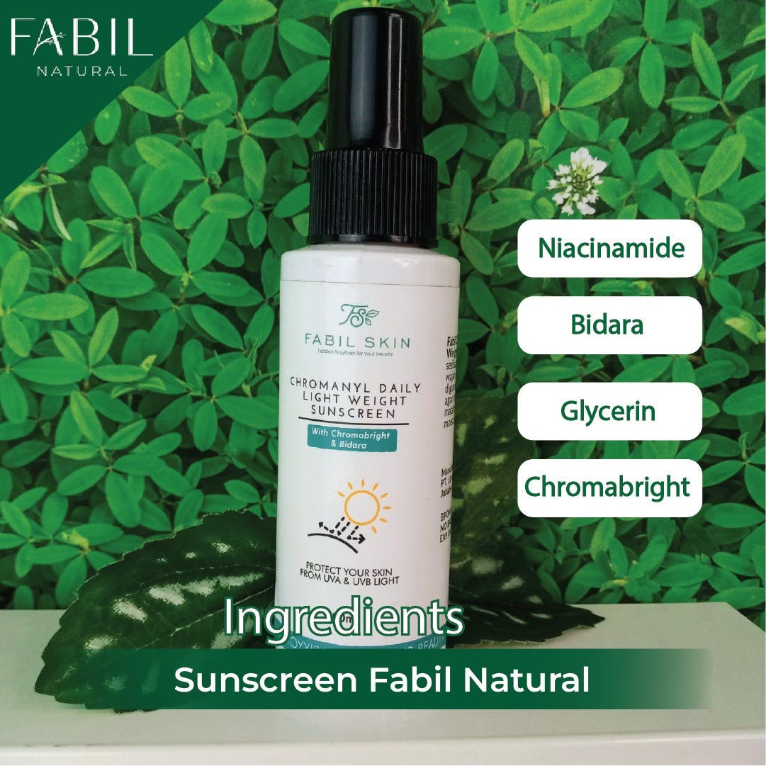 Ingredients Sunscreen Fabil Natural - Tokolipcreamfabilnatural - Medium