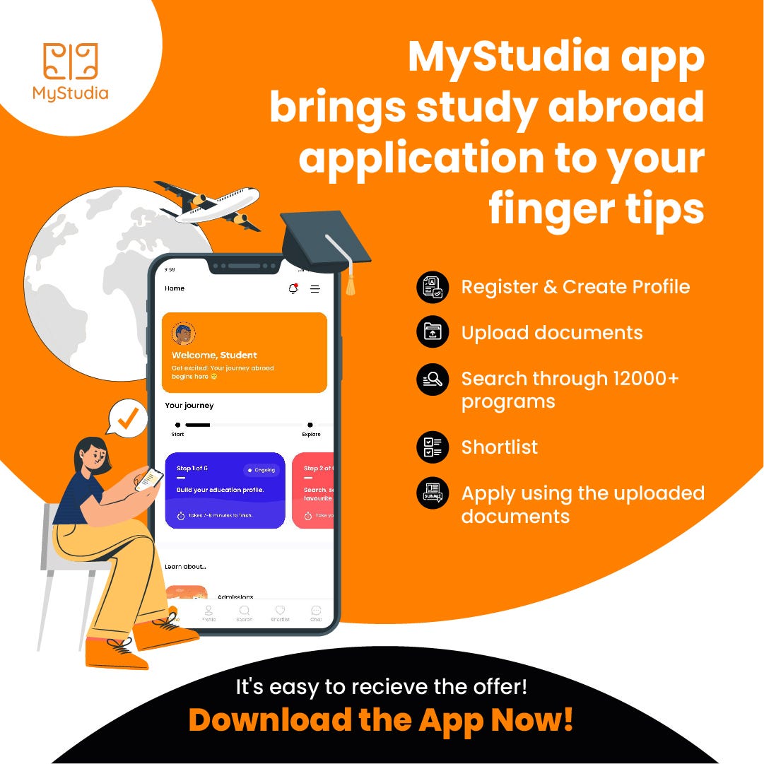 MyStudia app brings study abroad application to your finger Tips - MyStudia - Medium