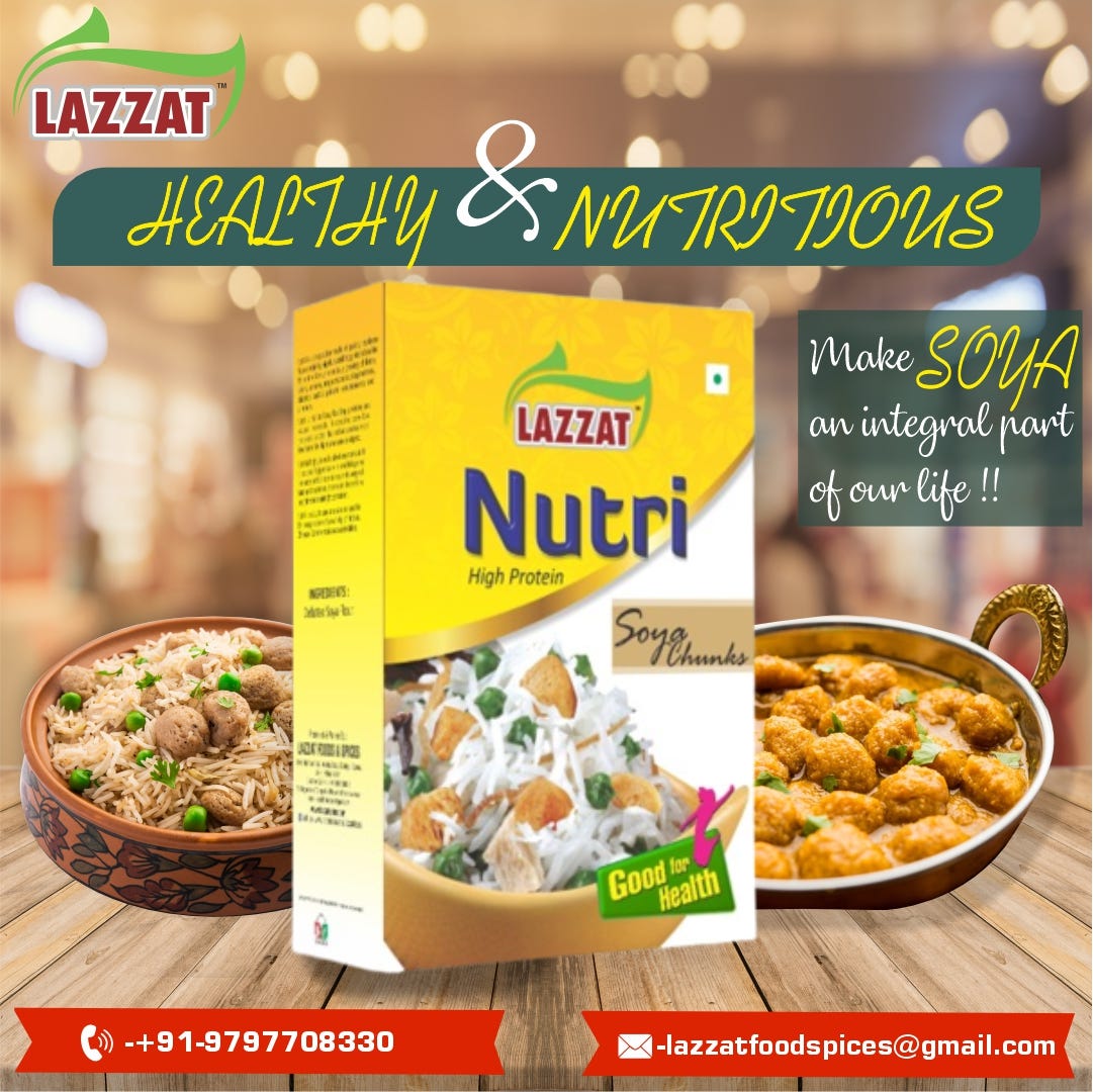 Buy Nutri Soya Chunk at best Prices in Sopore | by LazzatSpices | Medium