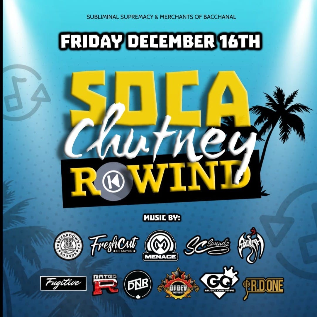 SOCA CHUTNEY REWIND - Ticketgateway Canada - Medium