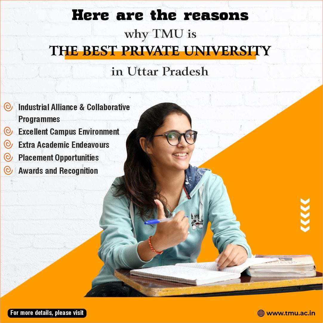 Best Private University in UP. Teerthanker Mahaveer University is the ...