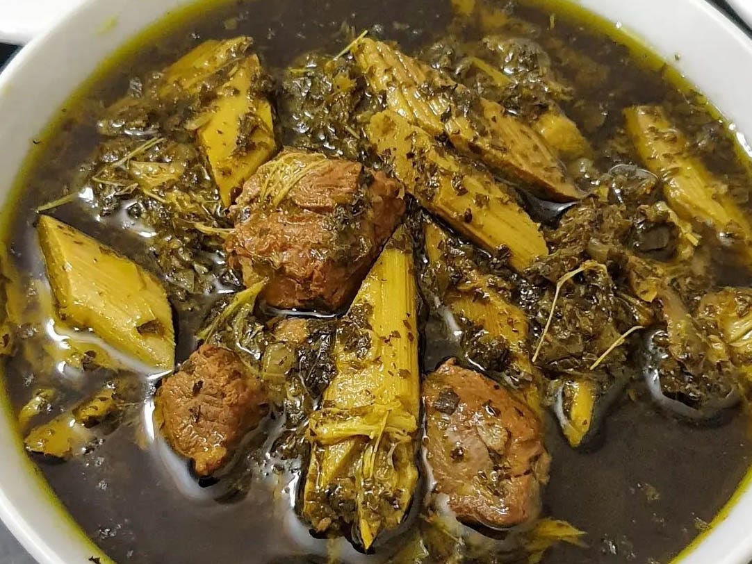 A Delicious Persian Stew with Lamb and Rhubarb - Takrecipe - Medium