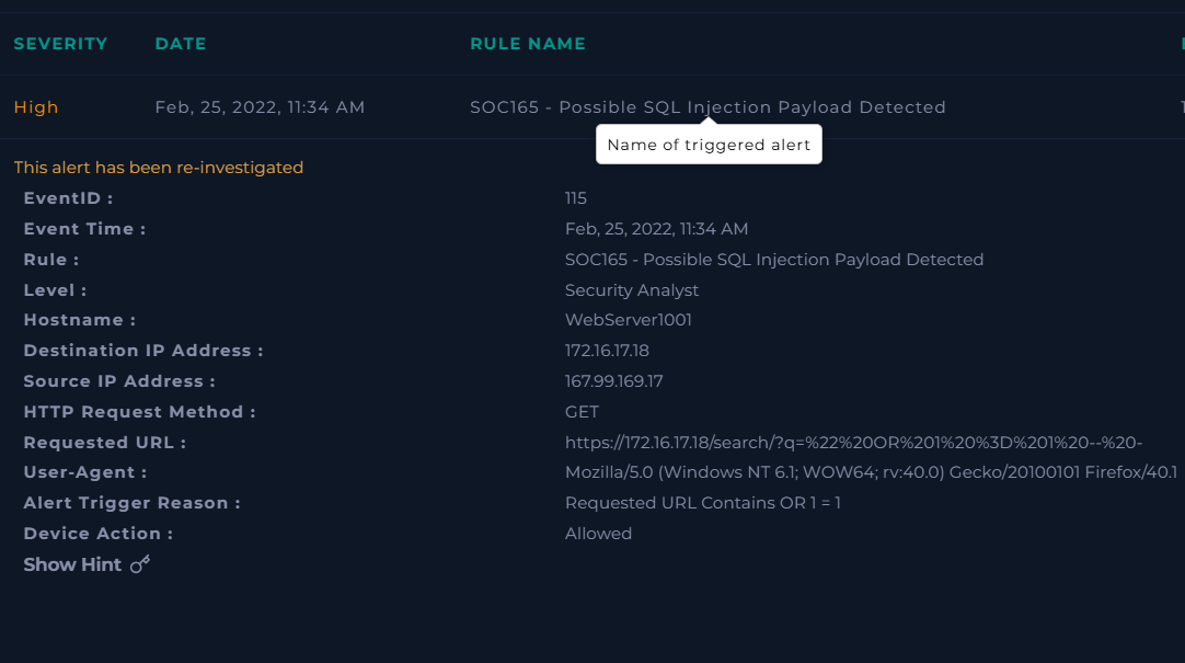 SQL Injection: Incident Analysis and Response in SOC | by Filip ...