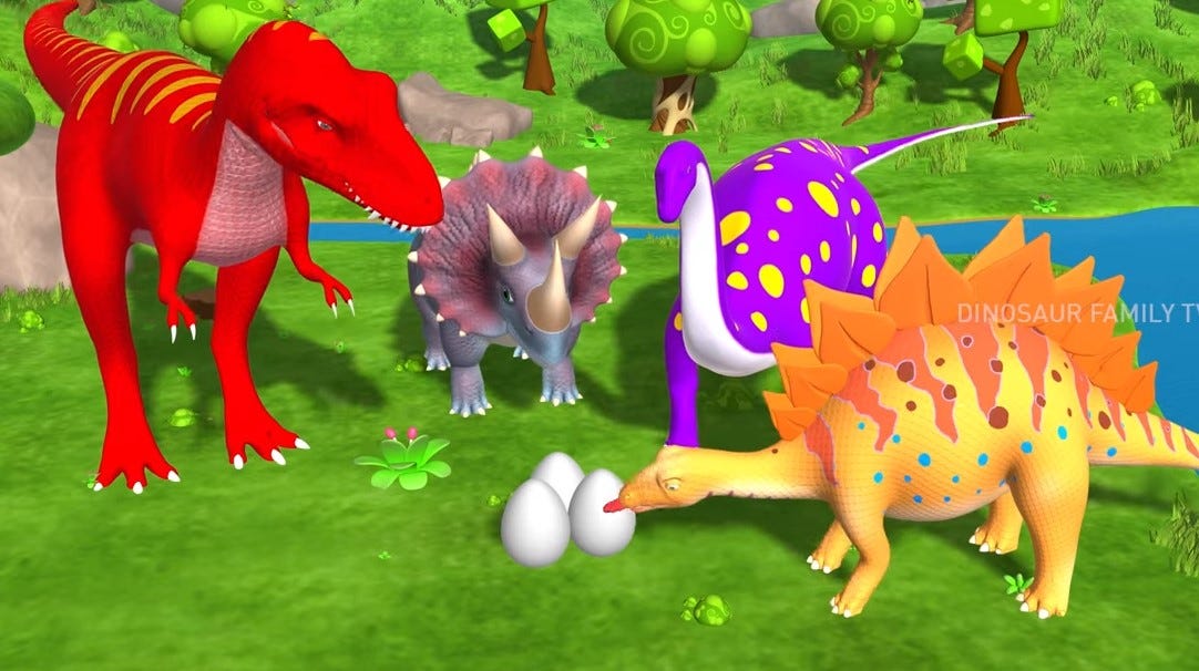 Long Neck Dinosaur Brachiosaurus Adventure to Rescue T Rex Eggs ...